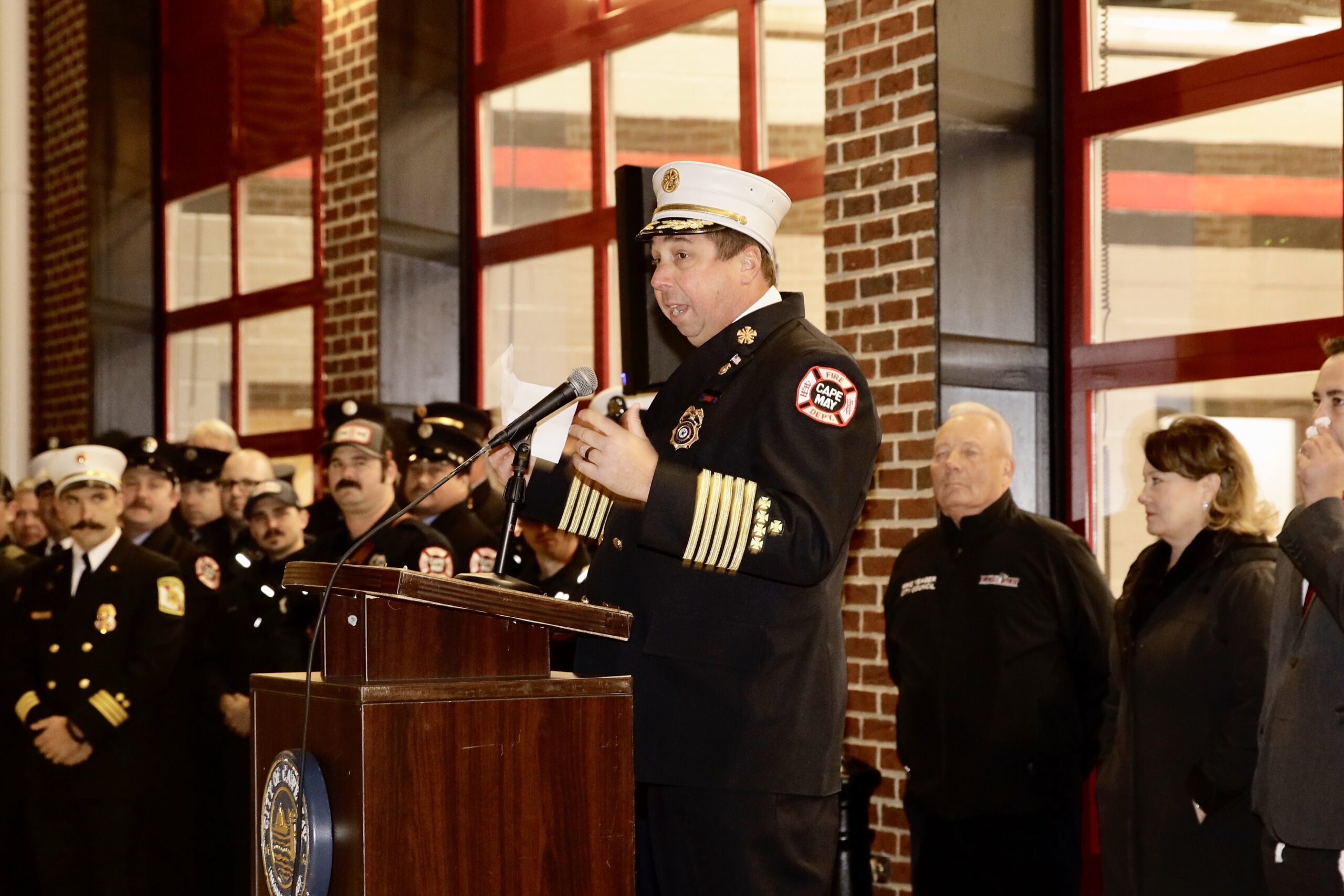 Cape May City Officials Cut Ribbon on New Firehouse - Cooke Cape May